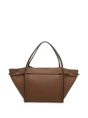 TOD'S T Signature Medium Shopping Bag In Leather - Brown