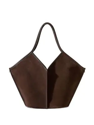 Hereu Calella Suede Leather Tote Bag Multicolor