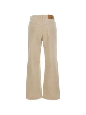 Isabel Marant Étoile Cotton And Blend Trousers - Multicolor