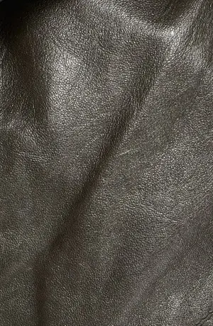 Rick Owens Lambskin Leather Hooded Biker Jacket