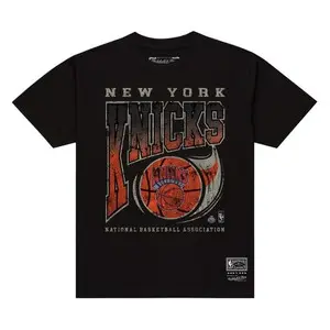 Mitchell & Ness New York Knicks Ball Out T-shirt - Black