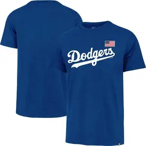 '47 Los Angeles Dodgers Heritage U.s. Flag T-shirt - Royal