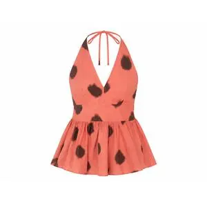 Carmen Says Bliss Polka Dot Halter Top - Pink