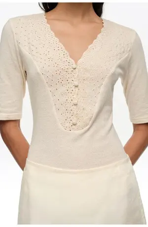 Bimba Y Lola Embroidered Bodysuit