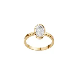 AYA FINE JEWELRY Classic Oval Bezel Diamond Ring