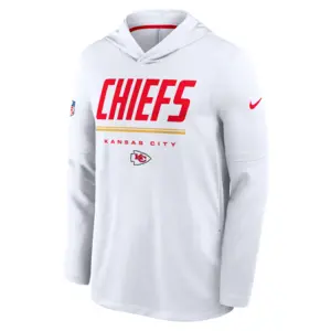 Nike Kansas City Chiefs Long-sleeve Hooded Top - White