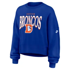 Nike Denver Broncos Rewind Phoenix Nfl Oversized Pullover Crew