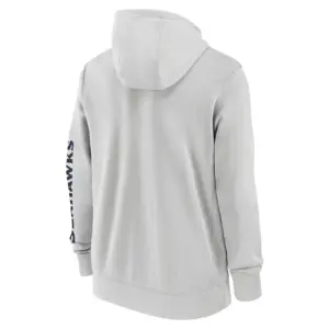 Nike Seattle Seahawks Club Full-zip Hoodie - Grey