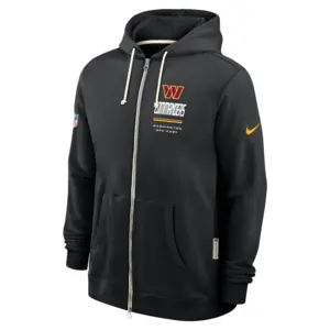 Nike Washington Commanders Sideline Standard Issue Full-zip Hoodie - Black
