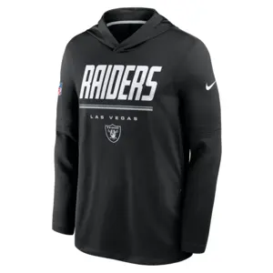 Nike Las Vegas Raiders Long-sleeve Hooded Top - Black
