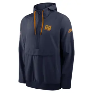 Nike Green Bay Packers Anorak Hooded Jacket - Blue
