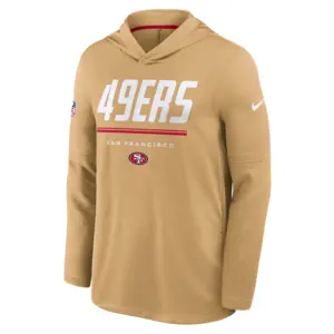 Nike San Francisco 49ers Long-sleeve Hooded Top - Brown