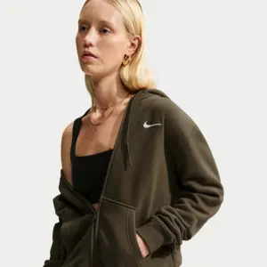 Nike Studio Fleece Medium Weight Full-zip Hoodie - Brown