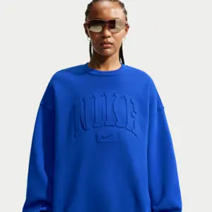 Nike Studio Fleece Medium Weight Oversized Embossed Crew