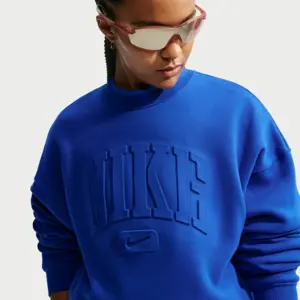 Nike Studio Fleece Medium Weight Oversized Embossed Crew