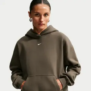 Nike Studio Fleece Oversized Pullover Hoodie - Brown