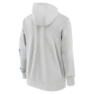 Nike Los Angeles Chargers Club Nfl Full-zip Hoodie - Grey