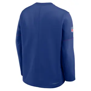 Nike New York Giants Sideline Coaches Therma-fit Long-sleeve T-shirt - Blue