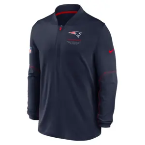 Nike New England Patriots Dri-fit 1/2-zip Performance Top - Blue