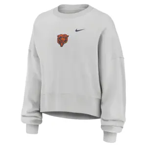 Nike Chicago Bears Primetime Phoenix Nfl Oversized Pullover Crew - Grey
