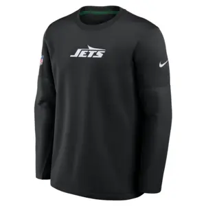 Nike New York Jets Therma-fit Nfl Long-sleeve T-shirt - Black
