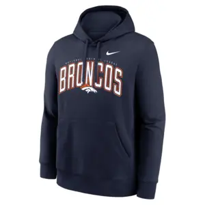 Nike Denver Broncos Club Nfl Pullover Hoodie - Blue