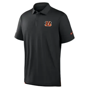 Nike Cincinnati Bengals Tour Dri-fit Nfl Polo - Black