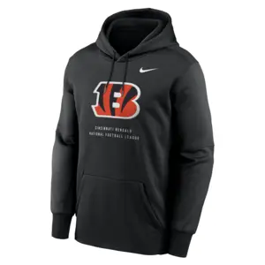 Nike Cincinnati Bengals Nfl Pullover Hoodie - Black