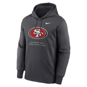 Nike San Francisco 49ers Therma Nfl Pullover Hoodie - Grey
