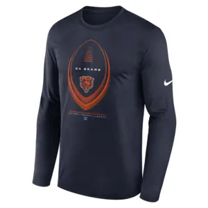 Nike Chicago Bears Legend Icon Nfl Long-sleeve T-shirt - Blue