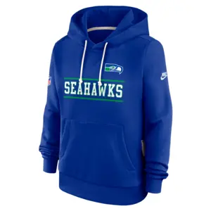 Nike Seattle Seahawks Sideline Standard Issue Alt Dri-fit Nfl Pullover Hoodie - Blue