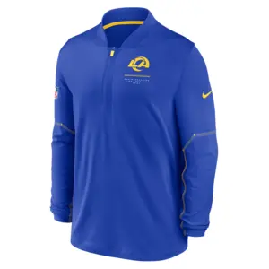 Nike Los Angeles Rams Dri-fit 1/2 Zip Top - Blue