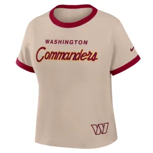 Nike Washington Commanders Rewind Ringer Mod Nfl Cropped T-shirt - Brown
