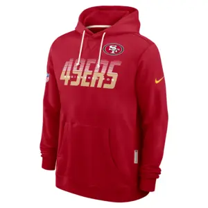 Nike San Francisco 49ers Sideline Standard Issue Pullover Hoodie - Red