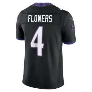Nike Baltimore Ravens Zay Flowers Dri-fit Nfl Limited Jersey - Black
