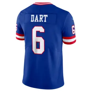 Nike Jaxson Dart New York Giants Nfl Limited Jersey - Blue