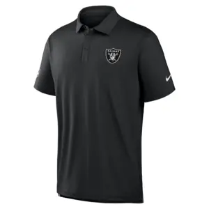 Nike Las Vegas Raiders Tour Dri-fit Nfl Polo - Black