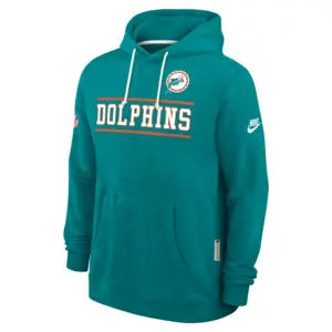Nike Miami Dolphins Alt Standard Issue Dri-fit Nfl Pullover Hoodie - Blue