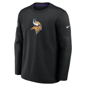 Nike Minnesota Vikings Nfl Therma-fit Long-sleeve T-shirt - Black