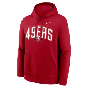 Nike San Francisco 49ers Club Pullover Hoodie - Red