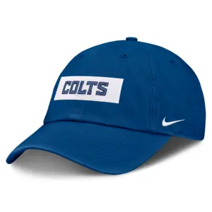 Nike Indianapolis Colts Primetime Club Wordmark Nfl Adjustable Hat - Blue
