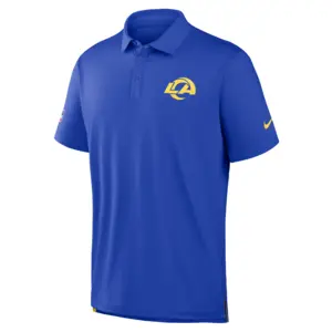Nike Los Angeles Rams Tour Dri-fit Nfl Polo - Blue