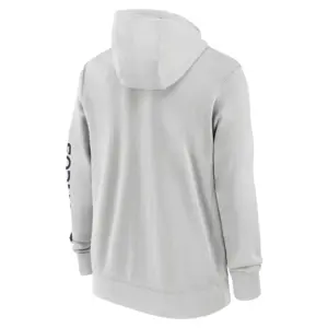 Nike Denver Broncos Club Nfl Full-zip Hoodie - Grey