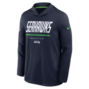 Nike Seattle Seahawks Long-sleeve Hooded Top - Blue