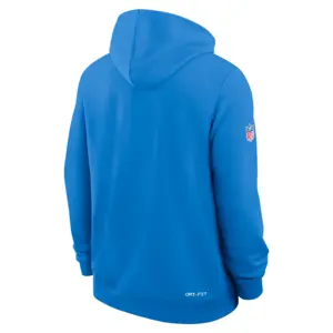 Nike Los Angeles Chargers Sideline Standard Issue Full-zip Hoodie - Blue