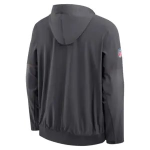 Nike Cleveland Browns Sideline Anorak 1/2-zip Hooded Jacket - Grey