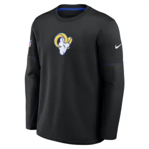 Nike Los Angeles Rams Therma-fit Long-sleeve T-shirt - Black