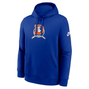Nike Denver Broncos Rewind Club Pullover Hoodie - Blue