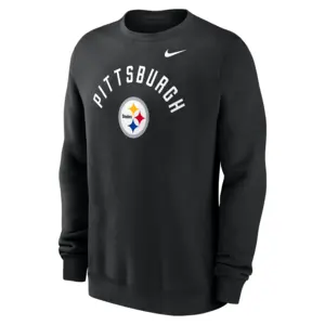 Nike Pittsburgh Steelers Club Nfl Pullover Crew - Black