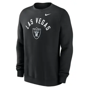 Nike Las Vegas Raiders Club Nfl Pullover Crew - Black